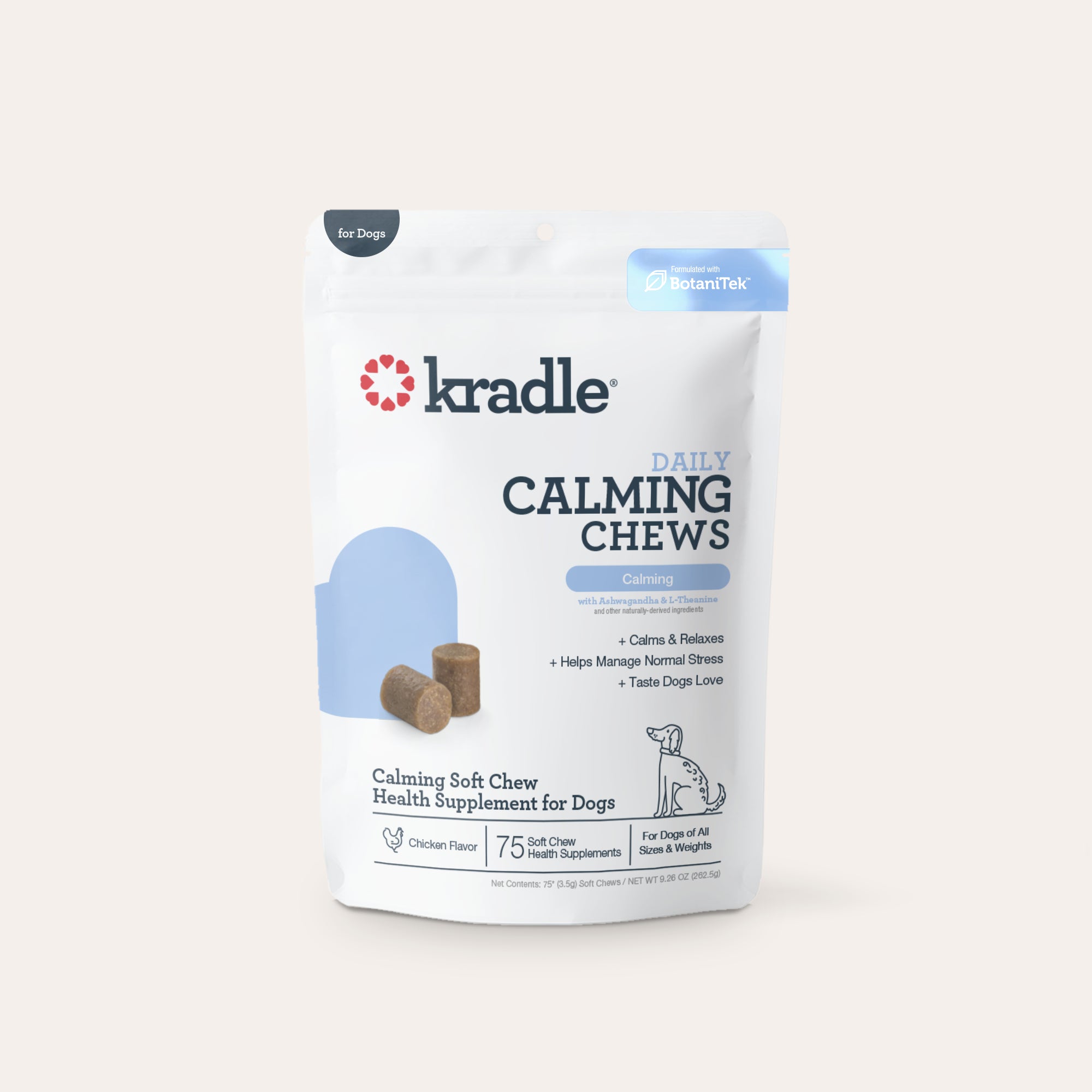 Daily Calming Chews For Dogs | For Normal Stress | Kradle